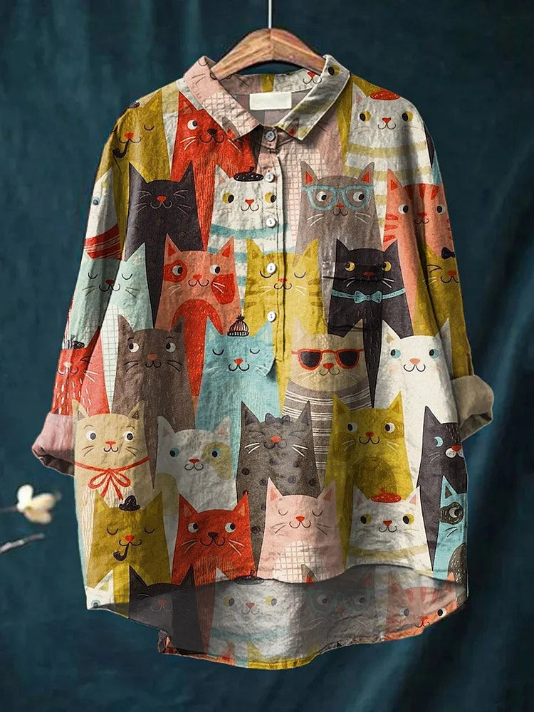 Sheila™ - Cat Art Shirt – Sinclair Toronto