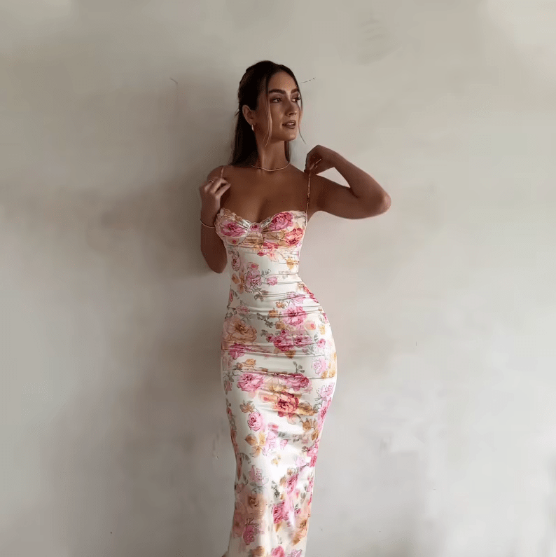 Beau | Summer Maxi Dress with Floral Pattern – Sinclair Toronto